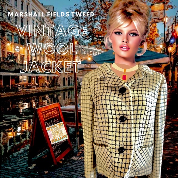 Marshall Fields and Company | Skirts | Vintage Wool Tweed Marshall ...